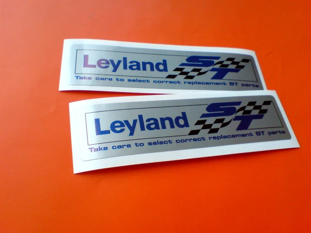 BRITISH LEYLAND ST Parts Classic Retro Car Decals Stickers 2 off 100mm ...
