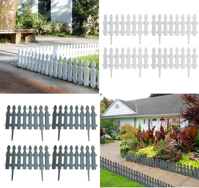 ROYAL PLASTIC PICKET Fence Border PVC Edging Border Garden Decorative ...
