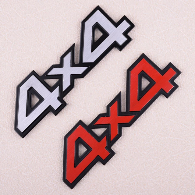 4X4 BADGE EMBLEM Metal 3D Sticker Logo Decal Universal for Jeep Car SUV ...
