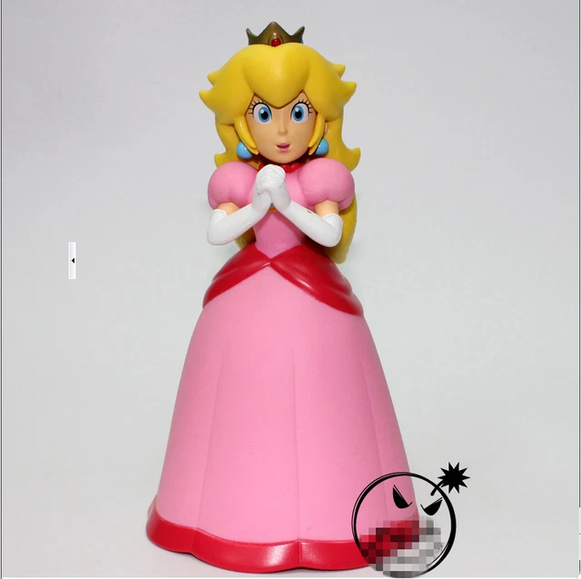 SUPER MARIO BROS Princess Peach Super Size Figure Collecion PVC 6" £15. ...