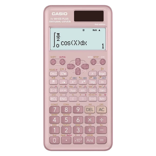 CASIO FX-991ES PLUS Pink 2nd Gen Non-Programmable Scientific Calculator ...