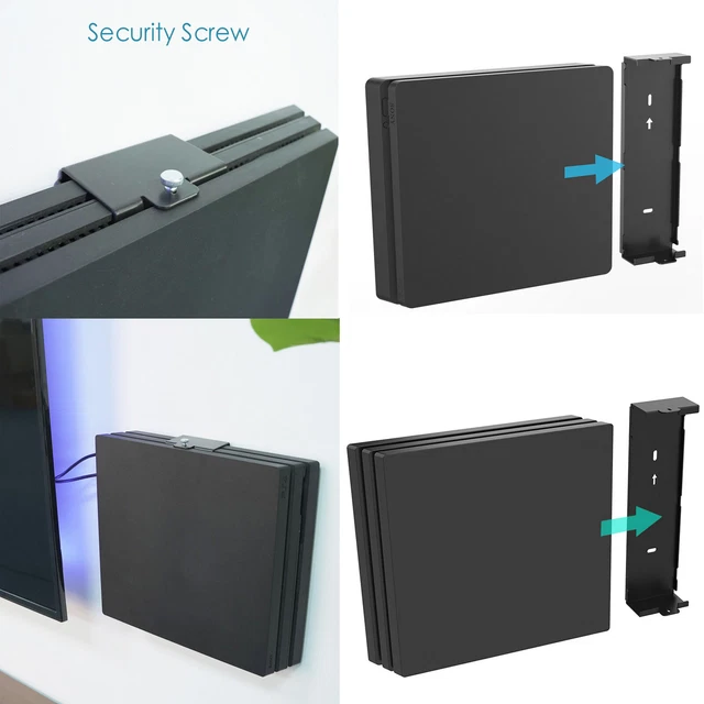 FÜR PS4 PRO / PS4 Slim Spielkonsole Wand-montage Metall Halterung Fest ...