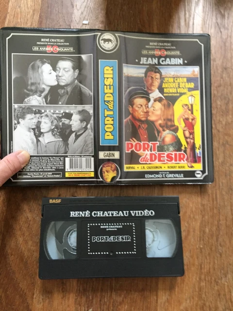CASSETTE VIDEO VHS CINEMA RENE CHATEAU PORT DU DESIR jean gabin andree debar 2 EUR 4,00 ...