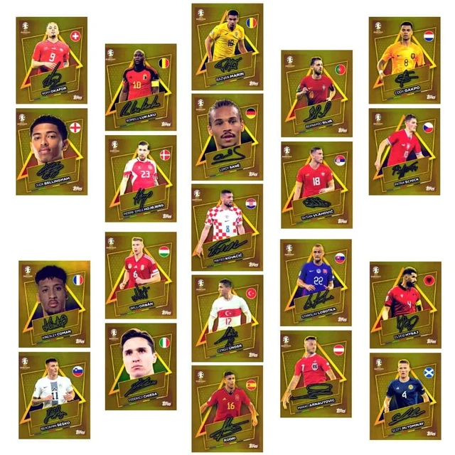 NAKLEJKA TOPPS UEFA EURO 2024 SP Star Player / Star Player Signature ...