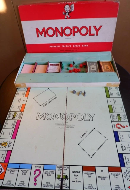 VINTAGE WADDINGTONS MONOPOLY Board Game - 1960s £6.00 - PicClick UK