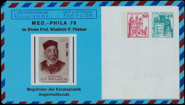 BERLIN; W.P. FILATOW Begründer der Keratoplatik Augenheilkunde 1978 ...