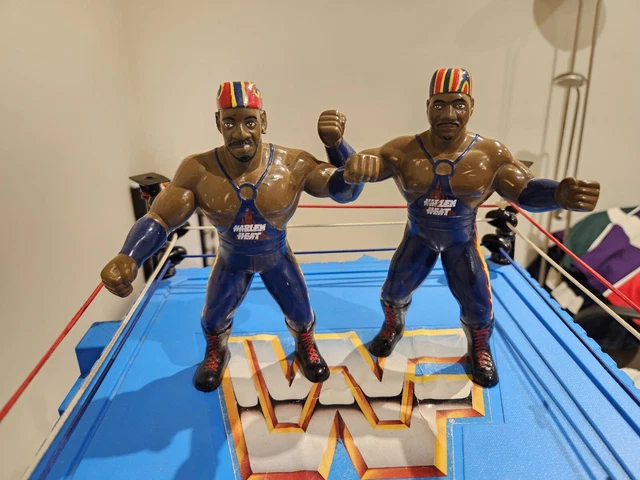 RARE WCW OSFTM Blue Harlem Heat Booker T WWF LJN Action Figures - WWE ...
