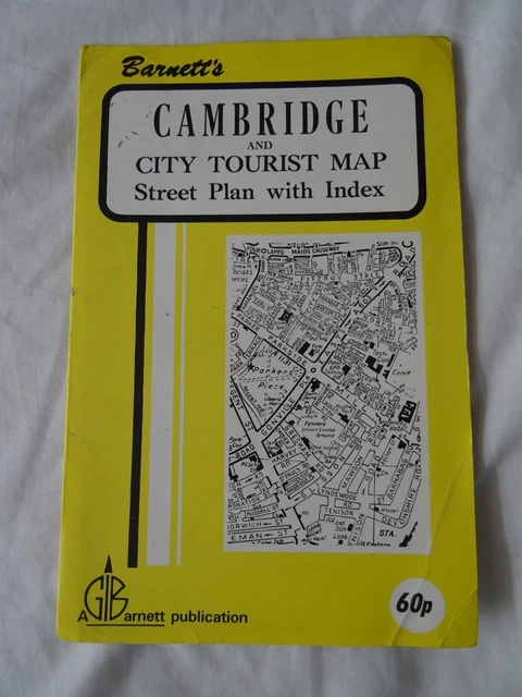 1980S BARNETT'S CAMBRIDGE & City Tourist Map £3.00 - PicClick UK
