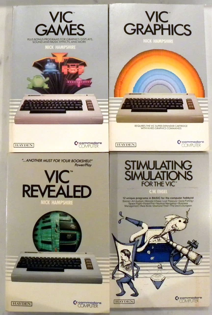 VIC GAMES GRAPHICS REVEALED SIMULATIONS Commodore VIC-20 Computer c64 ...
