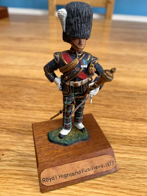 ALL THE QUEEN'S Men Alan Caton Drum Major Royal Highland Fusiliers 80mm ...