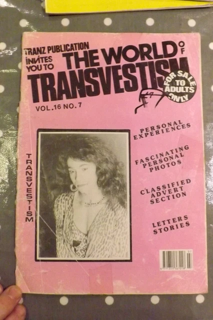 TRANZ PUBLICATION THE WORLD OF TRANSVESTISM VOL.16 No.7 MAGAZINE ...