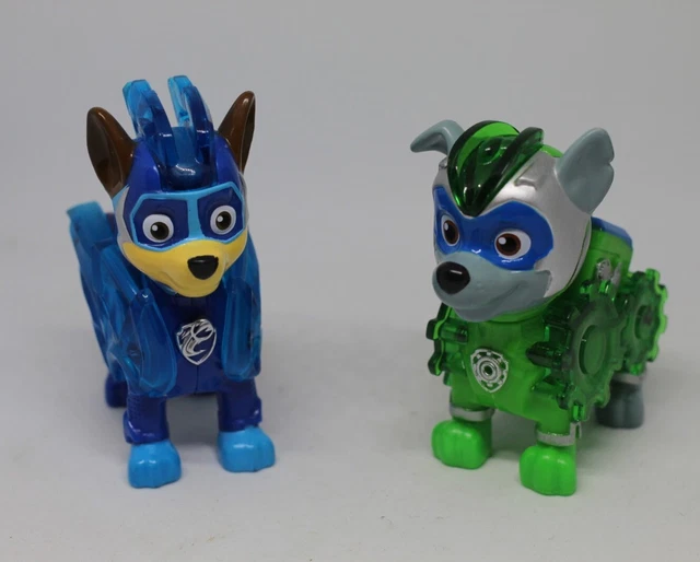 Paw Patrol Mighty Pups Light Up Figures Chase And Rocky £1299 Picclick Uk