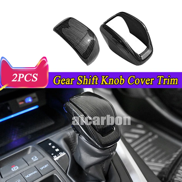FOR TOYOTA RAV4 2019-2024 Gloss Black Titanium Style Gear Shift Knob ...