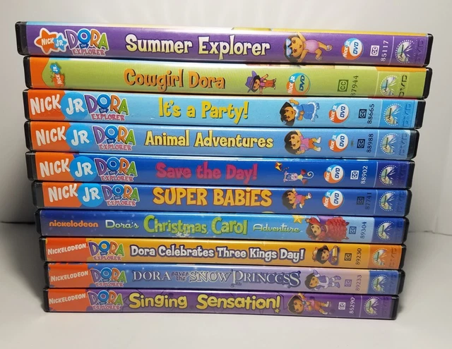 DORA THE EXPLORER Nick Jr DVD Lot of 10 Videos Nickelodeon ~ TESTED EUR ...