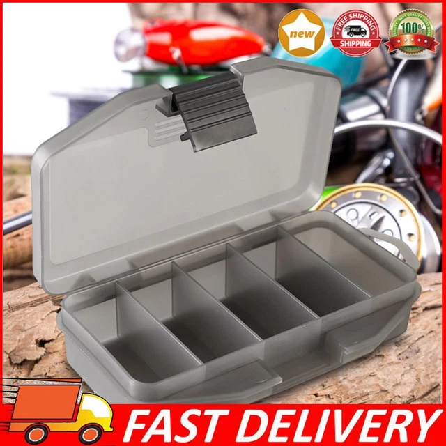BAIT BOX WITH 5 grids, double-sided, plastic compartment, bait hook ...