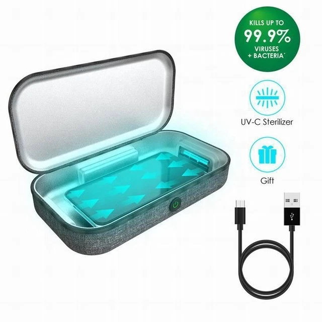 CAJA DE ESTERILIZACIÓN con luz UVC para móvil mata el 99.9% de los ...