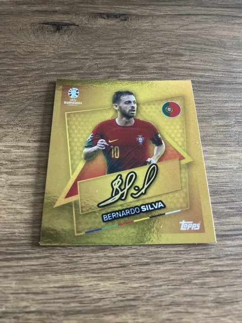 TOPPS UEFA EURO 2024 Germany Sticker POR SP Bernardo Silva Gold ...
