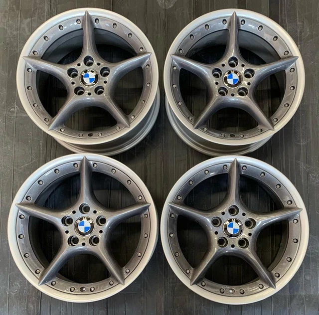 GENUINE BMW BBS 18” Z4 Staggered Split Rim Alloy Wheels Z3 E36 E46 E81 ...