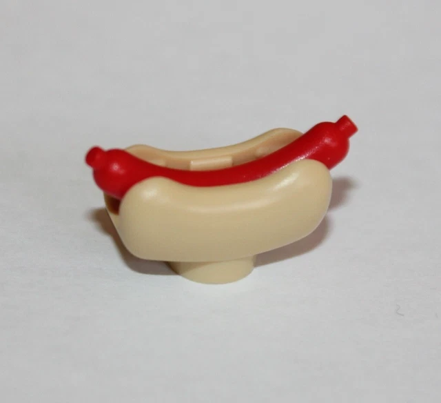 LEGO HOT DOG Tan 25386+saucisse rouge 33078 set 41129 41316 60200 70656 ...
