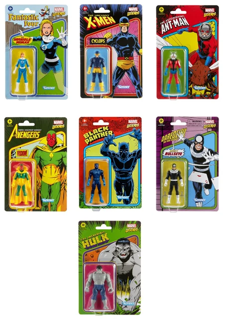 MARVEL LEGENDS RETRO Collection Series Actionfiguren 10 cm 2021 Wave 3 ...