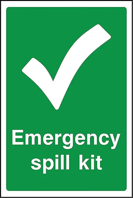 EMERGENCY SPILL KIT Sign £2.69 - PicClick UK