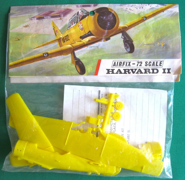 VINTAGE 1963 AIRFIX 1/72 N.A. Harvard II Kit modellino in plastica ...