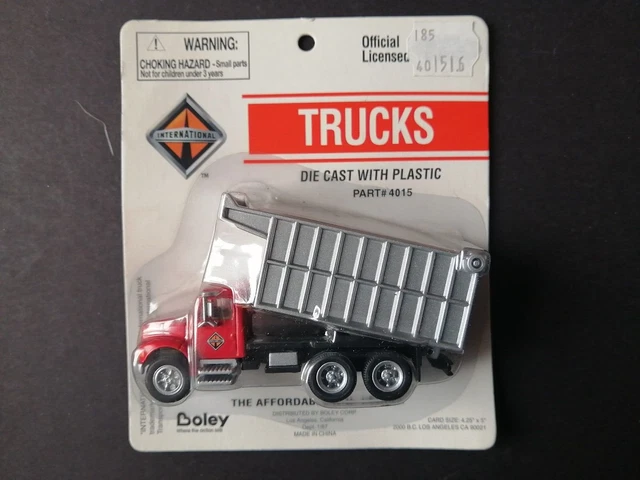BOLEY TRUCKS, HO Scale, Red Cab Tipper truck, #4015, carded, sealed EUR ...