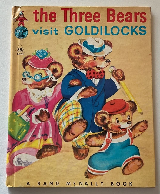 1950 THE THREE Little Bears Visit Goldilocks Tip-Top Elf Rand Mc Nally ...