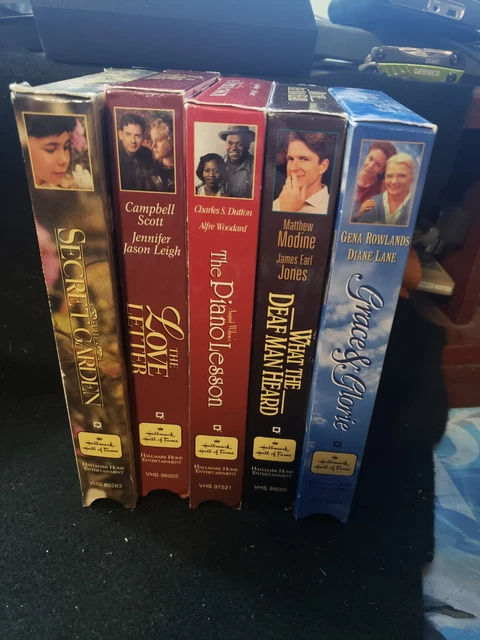 5 HALLMARK HALL Of Fame VHS - Secret Garden, Letter, Piano, Deaf, Grace ...