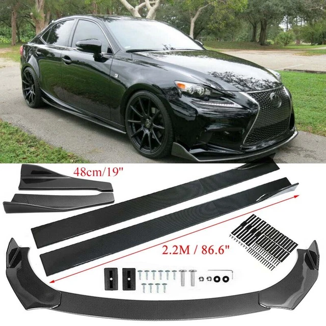 CARBON FIBER FRONT Bumper Spoiler+Side Skirt+Rear Lip For LEXUS IS200T ...