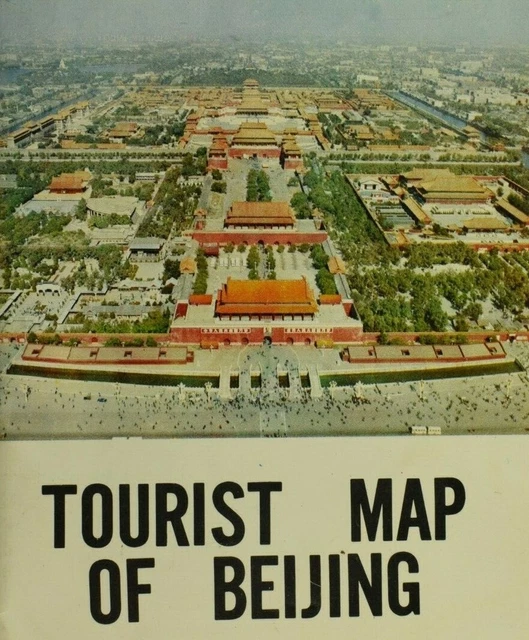VINTAGE TOURIST MAP of Beijing China Cartographic Publishing House City ...