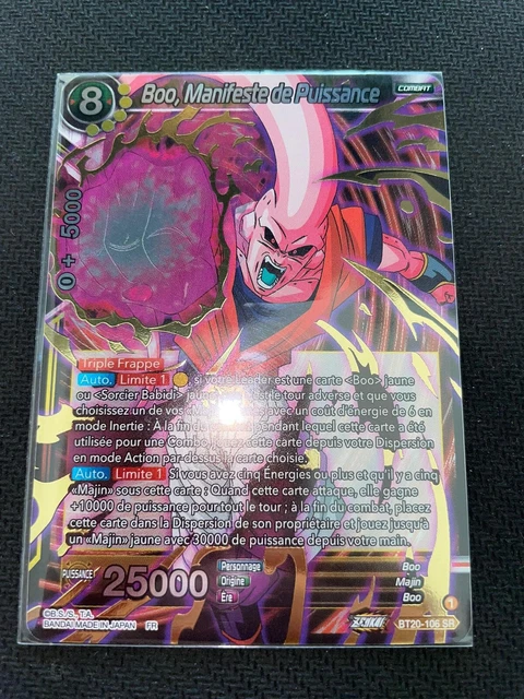 CARTE DRAGON BALL super card game Boo, Manifeste De Puissance Bt20-106 ...