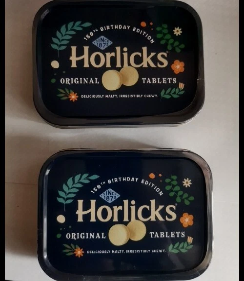 2 X HORLICKS Original Tablets 150th Anniversary Edition Malt Drink ...