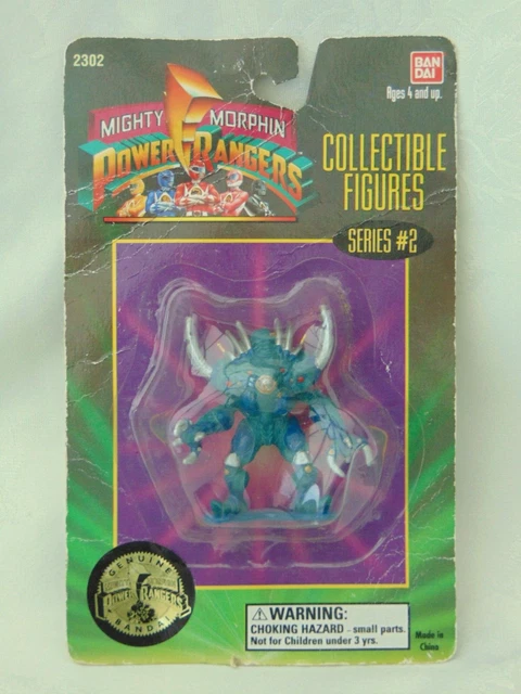 1994 BAN DAI Mighty Morphin Power Rangers Silver Horn Alien 2 Figure ...