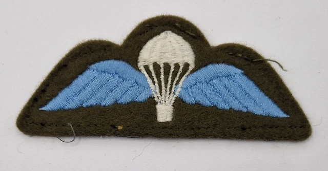 ORIGINAL 1970S BRITISH Army Parachute Regiment Jump Wings Embroidered ...