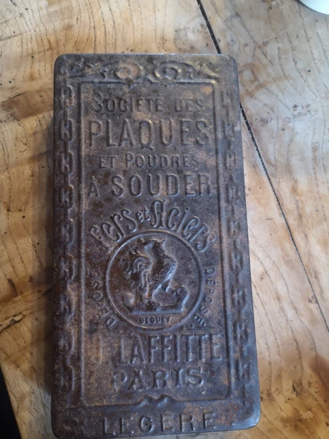 ANCIENNE BOÎTE DE la Société des plaques et poudres à souder, Laffitte Paris EUR 10,00 - PicClick FR
