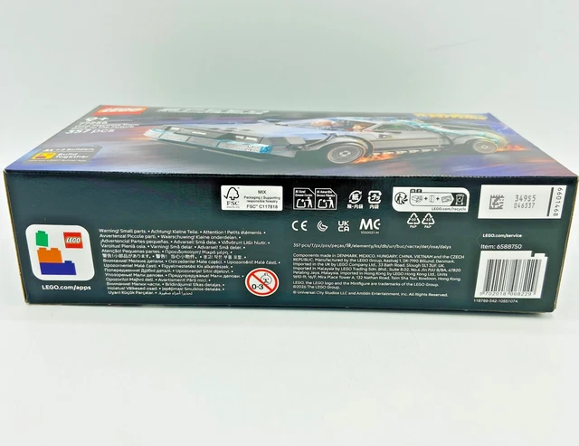 LEGO SPEED CHAMPIONS Time Machine from Back to the Future (77256) New ...