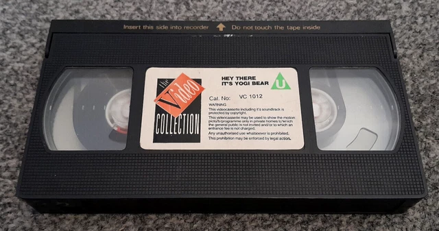 HEY THERE ITS Yogi Bear Hanna Barbera C3 Tape Only Pal Vhs Video Kids ...