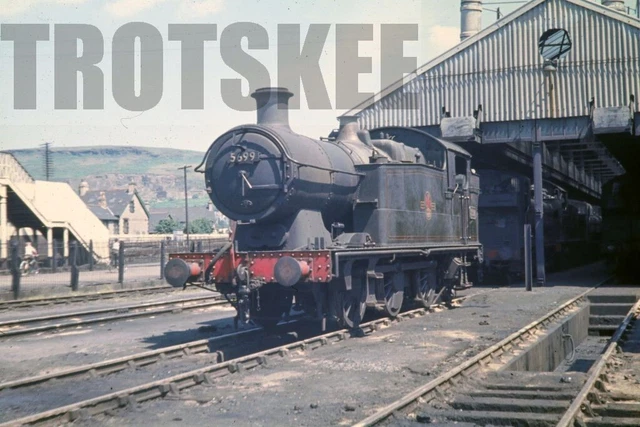 35MM SLIDE BR British Railways Steam Loco 5699 Class 5600 Abercynon ...