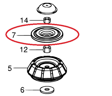 GENUINE SUZUKI VITARA Suspension Strut Top REBOUND STOPPER 41720-79J11 ...