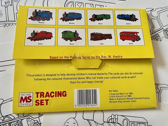 THOMAS THE TANK Engine Tracing Set. 1984. Michael Stanfield. £8.99 ...