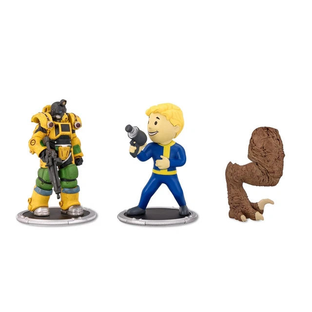 FALLOUT EXCAVATOR AND Vault Boy (Gun) - Juego de 2 mini figuras de 3 ...