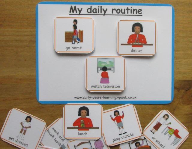 My Daily Routine Board Pecs Cards~communication~ Sen~autism~learning