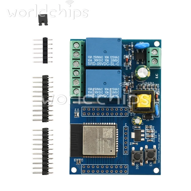 ESP32 WIFI BLUETOOTH 2 Channel Relay Module ESP32 Secondary Development ...