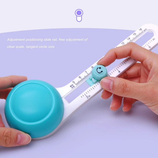 CIRCULAR PAPER CUTTER 360°Rotation Clear Scale Slide Paper Trimmer ...