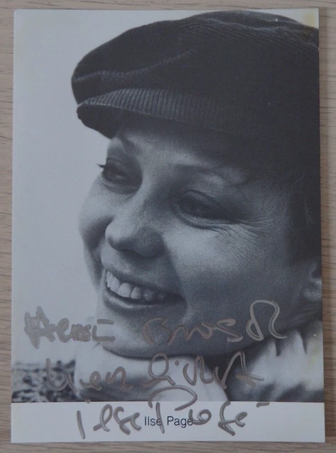 AUTOGRAMM DEUTSCHE FILM- und TV Schauspielerin Ilse Page (103710) EUR 4,99 - PicClick DE