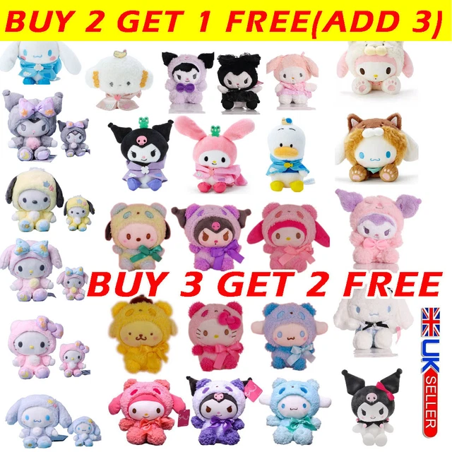 UK MY MELODY Sanrio Kuromi Cinnamoroll Plush Toy Cartoon Doll Gift Stuffed Toys £5.14 - PicClick UK
