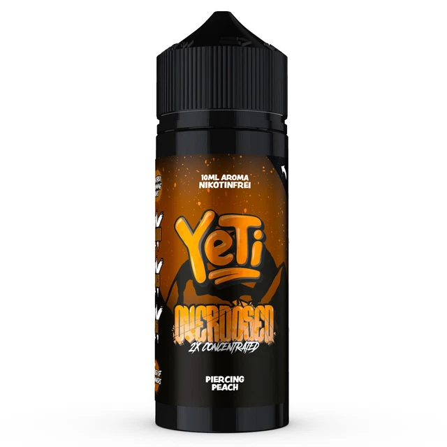 PIERCING PEACH - YeTi Overdosed Longfill Aroma 10ml E-Zigarette Vape ...