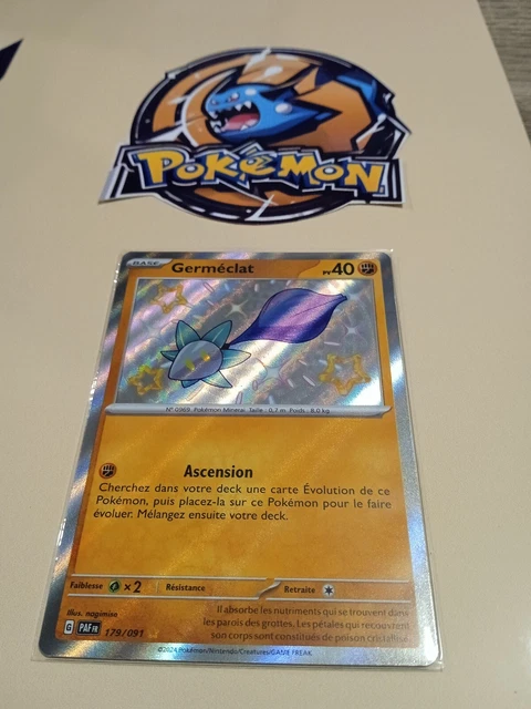 CARTE POKÉMON GERMÉCLAT Shiny 179/091 Destinées A Paldéa Français Neuf ...