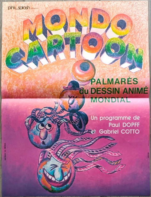 AFFICHE 40X60 CM/MONDO Cartoon/Palmares Du Dessin Anime Mondial/Paul ...